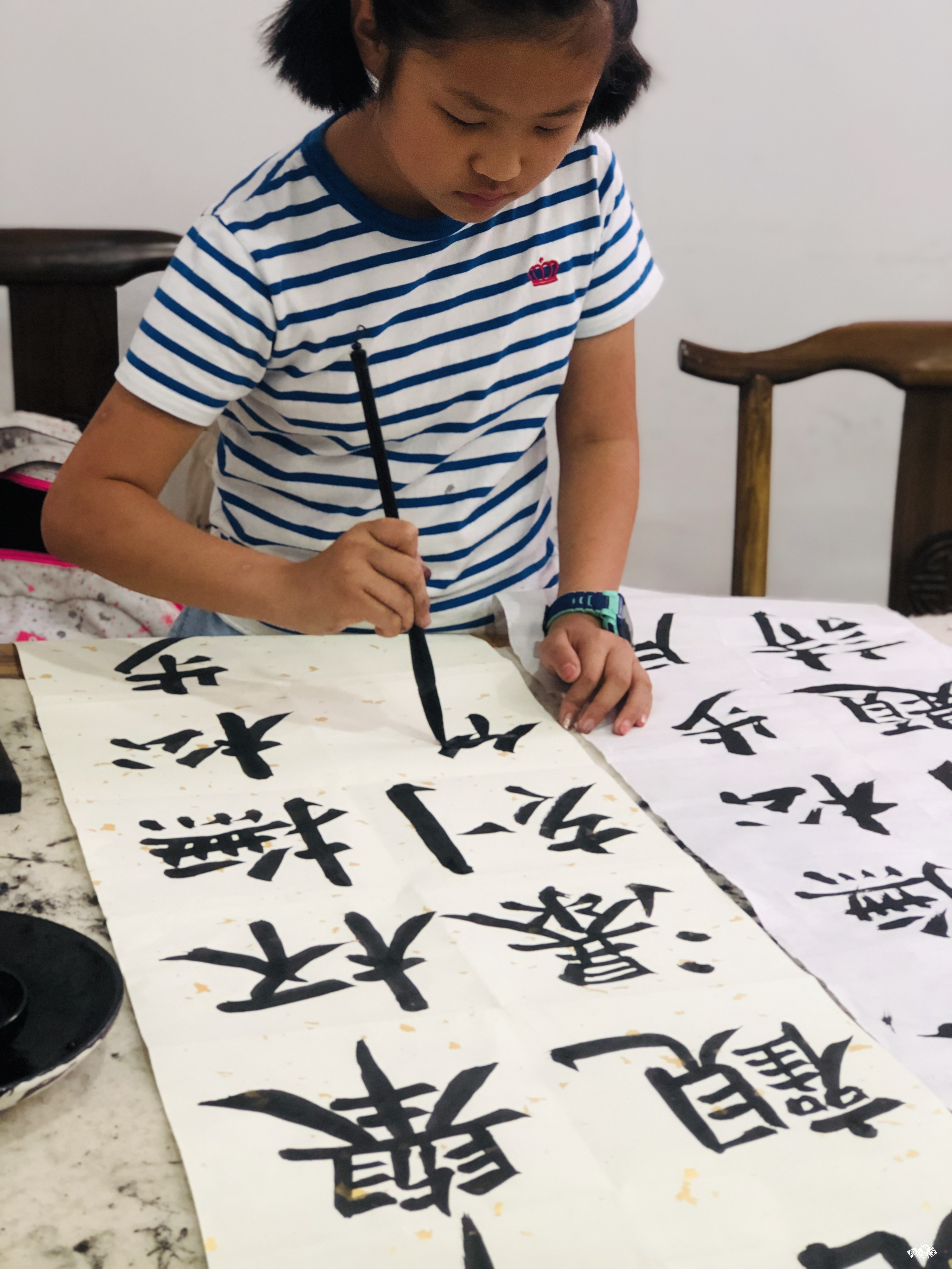 对联 - 第五届全国小主人书法大赛 - 龙的在线晒墨宝_晒墨宝_小主人_民媛秀_文化寻宝_童心绘_韩天衡_书法比赛